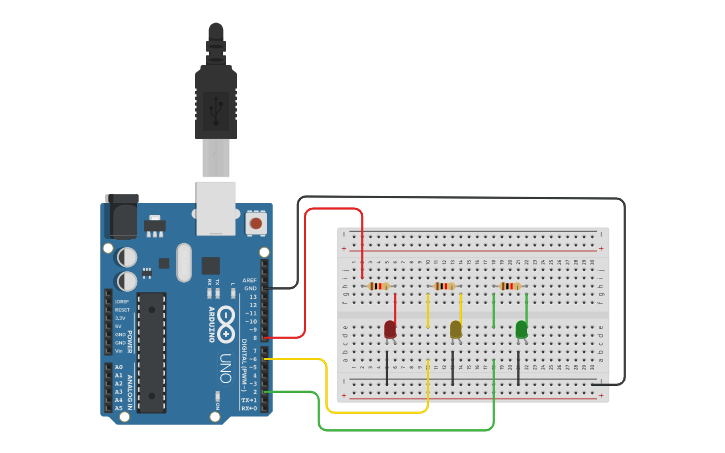 Circuit design Concepcion Ethan Andre N. Arduino Circuit With Led | Tinkercad