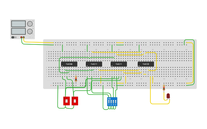 Circuit design Multiplexer - Tinkercad