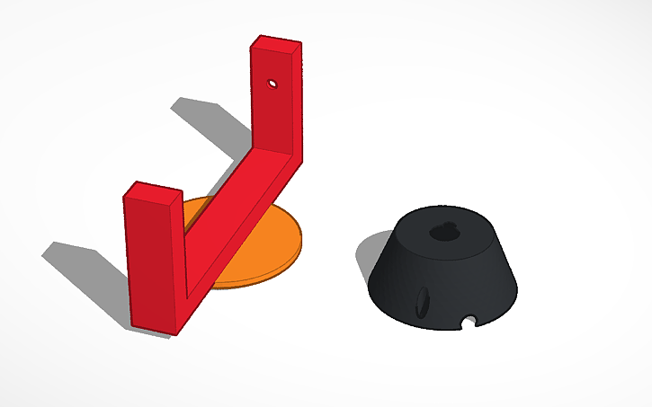 3D design Dual axis Sun tracking solar panel mounts - Tinkercad