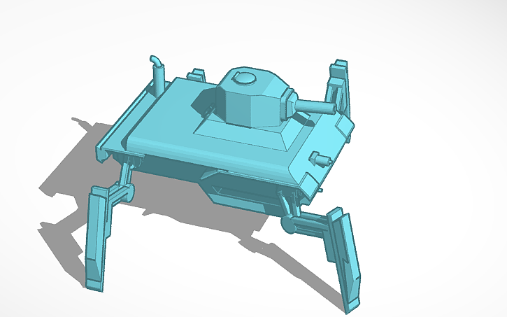 3D design Mech Tank - Tinkercad