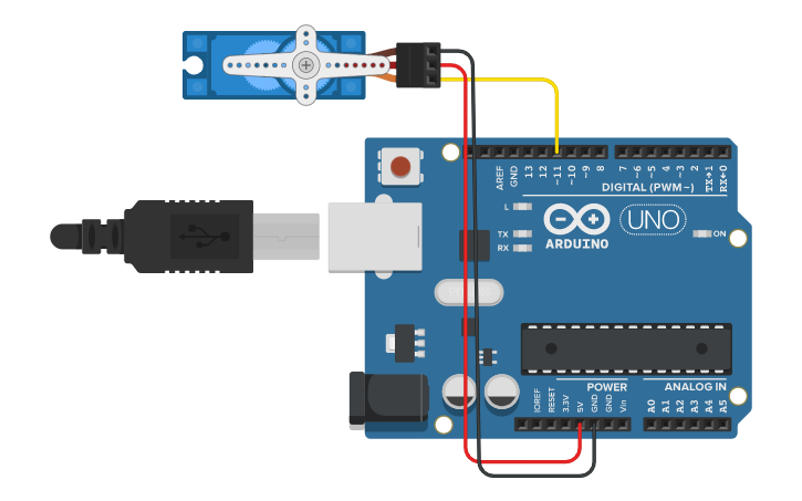 Circuit design Exercise 8. Servo Motor. | Tinkercad