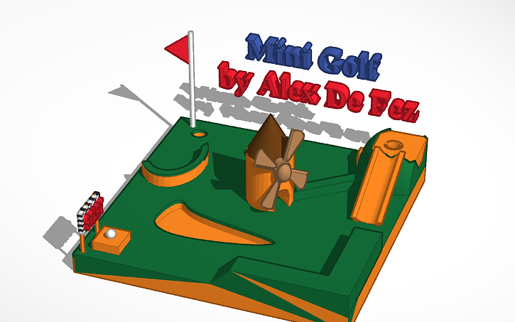 3D design Mini golf by Alex De Fez - Tinkercad