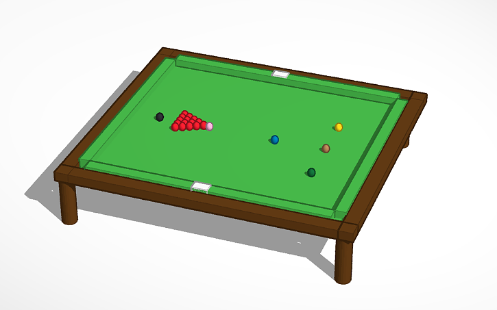 3D design snooker - Tinkercad