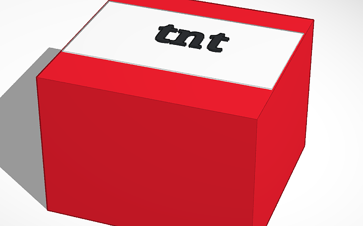 3D design TNT | Tinkercad