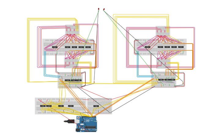Circuit design ALU exp-4 | Tinkercad