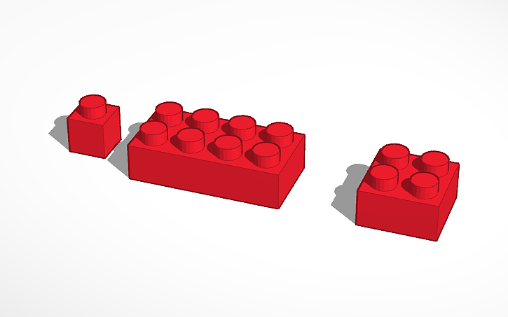 3D design lego bricks - Tinkercad