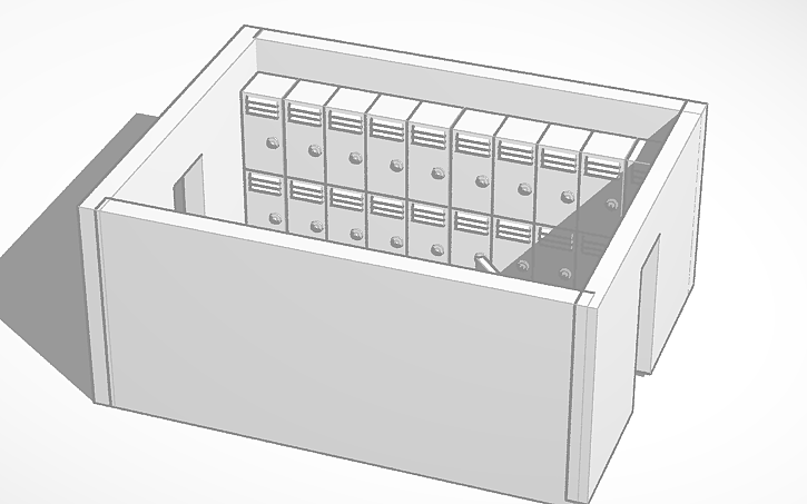 3D design Lockers - Tinkercad