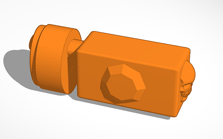 3D design Ray Gun body - Tinkercad