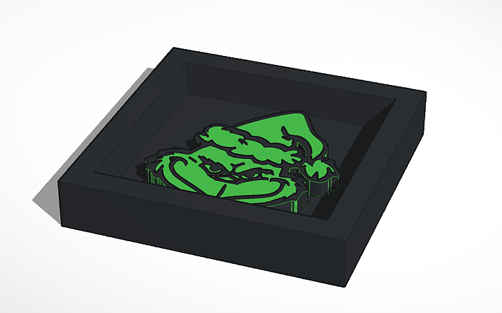 3D design Grinch decoration - Tinkercad