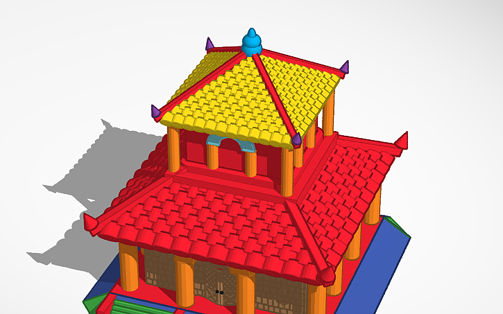 3D design PAGODA - Tinkercad