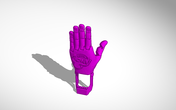 3D design girl bionicle hand - Tinkercad