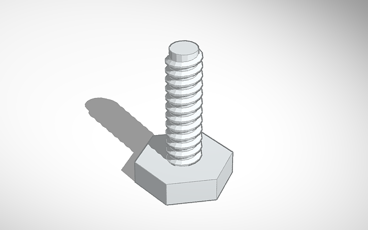 3D design Parafuso - Tinkercad