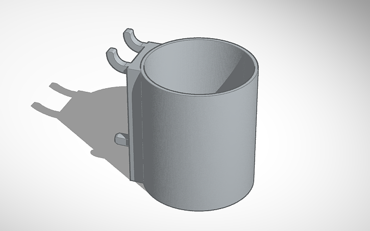 3D design Pegboard IPA bottle holder - Tinkercad