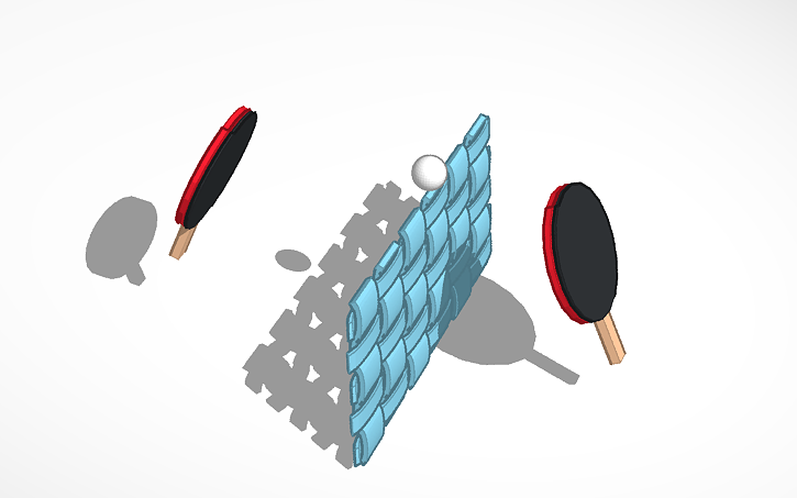 3D design table tennis | Tinkercad