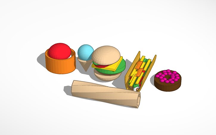 3D design food - Tinkercad