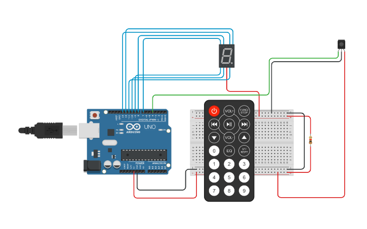 Circuit design IR Sensor - Tinkercad