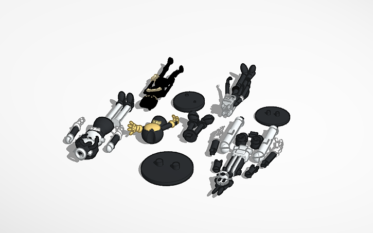 3D design figuras de bendy - Tinkercad