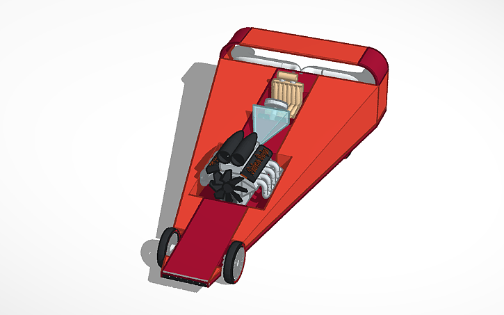 3D design Heat Seeker (Dragster) - Tinkercad