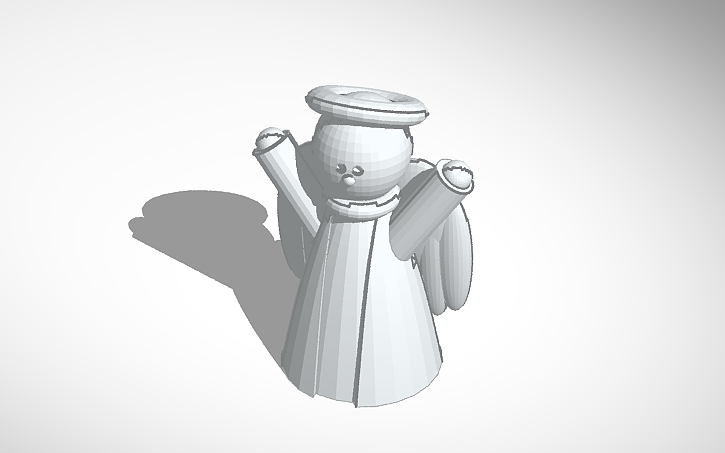 3D design Angel Toddler Nativity - Tinkercad