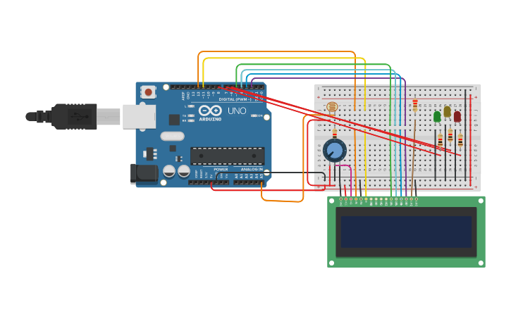 Circuit Design Photoresistor Tinkercad