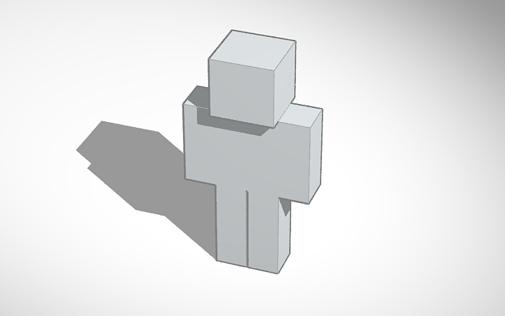 3D design minecraft skin - Tinkercad