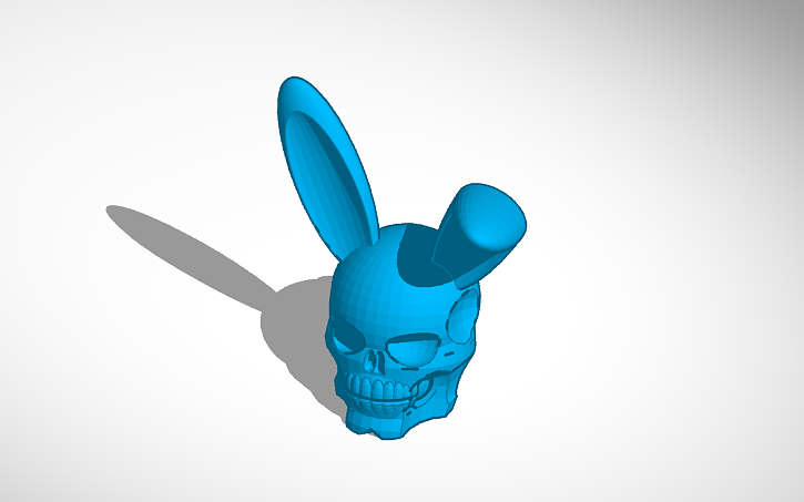 3D design Bunny Skull - Tinkercad