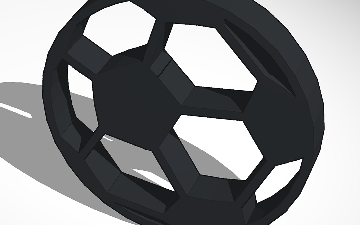 3D design Soccer ball - Tinkercad
