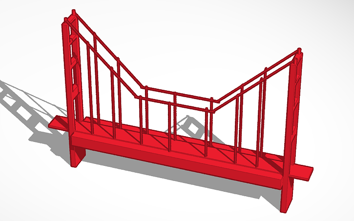 3D design Bridge #2 - Tinkercad
