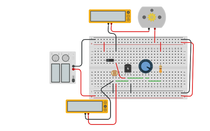Circuit Design Laboratorio Circuito Con Transistor Bjt Tinkercad