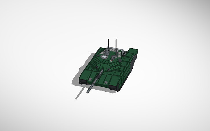 3D design T-90m - Tinkercad