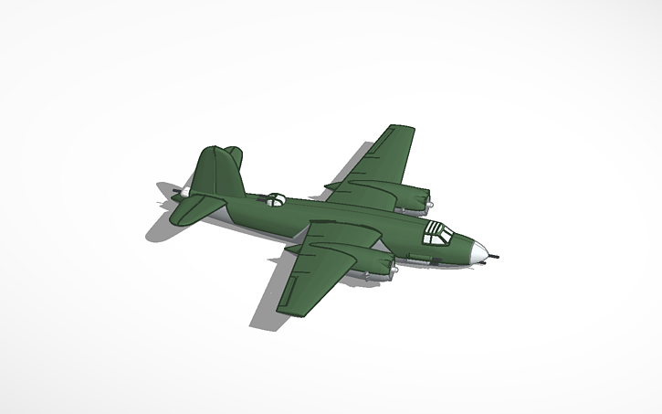 3D design edward-rc's B-26C simplified - Tinkercad