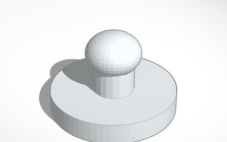 3D design Round Stamper - Tinkercad