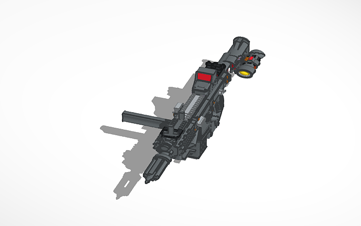 3D design Machine Gun - Tinkercad