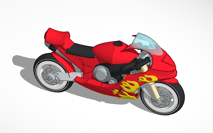 3D design Motorcycle - Tinkercad
