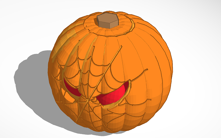 3D design pumpkin - Tinkercad