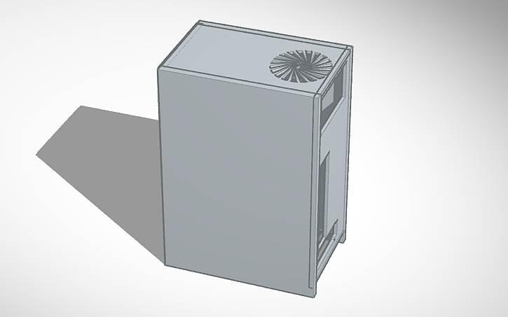 3D design Pc case shells - Tinkercad