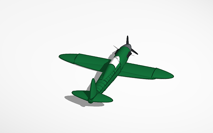 3D design ww2 plane - Tinkercad