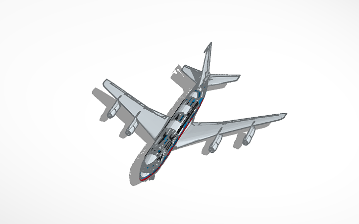 3D design Boeing 707-320 - Tinkercad