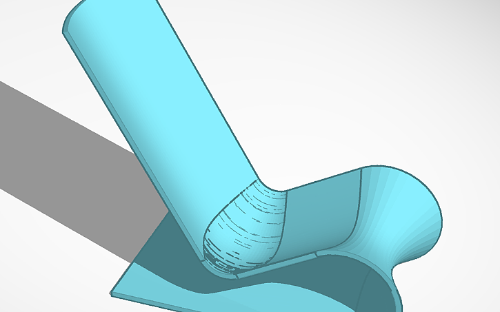 3D design Curve Chair - Tinkercad