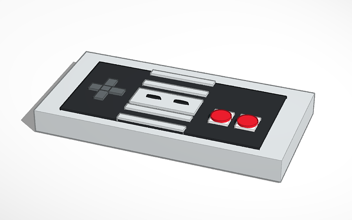3D design NES Controller | Tinkercad