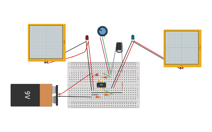 Circuit design Circuitos de Leds Intermitentes de Velocidad Variable ...
