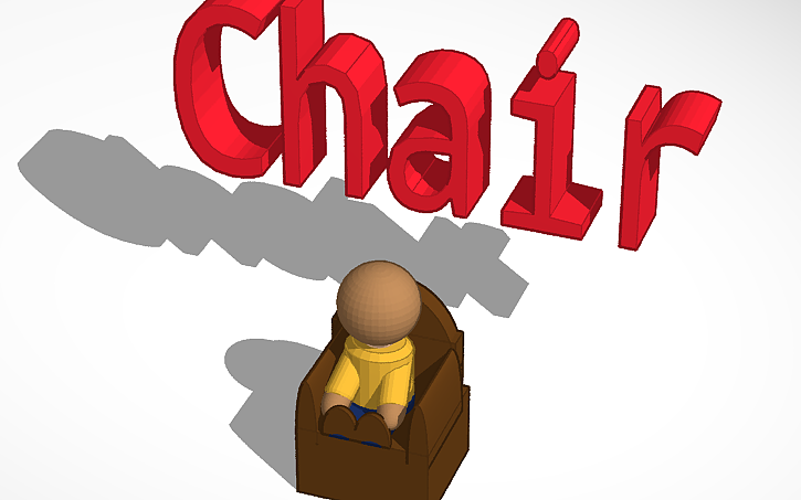 3D design chair - Tinkercad