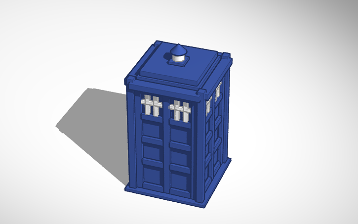 3D design TARDIS - Tinkercad