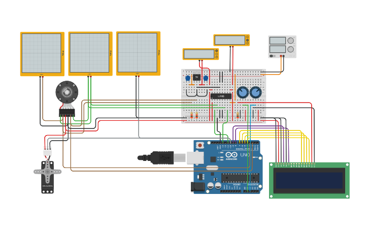 Circuit design PWM Motor Control - Tinkercad