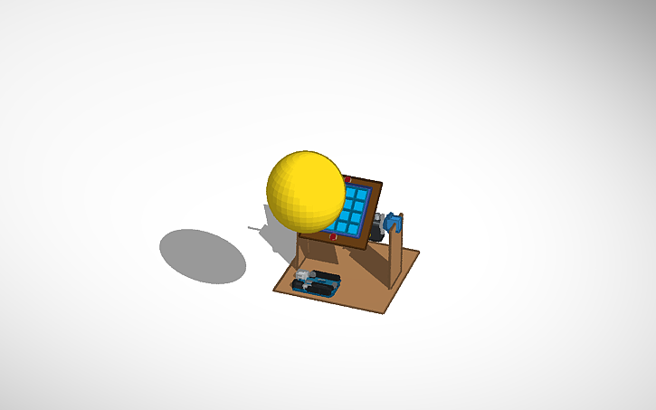 3D design Panel solar giratorio | Tinkercad