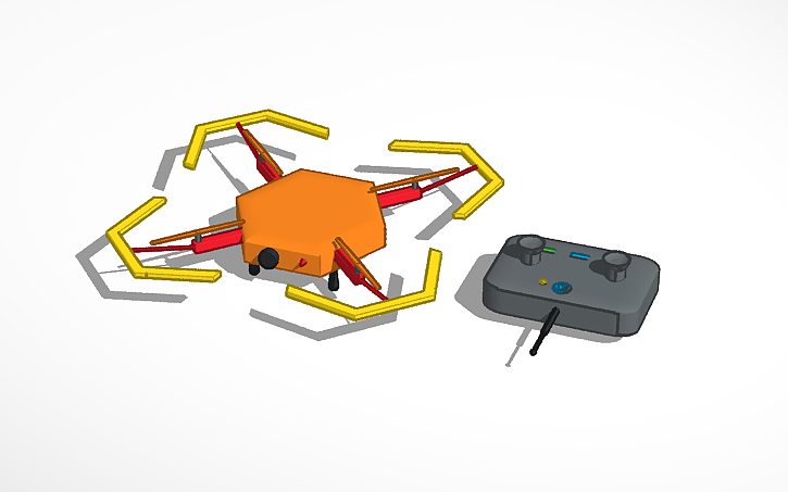 3D design Drone - Tinkercad