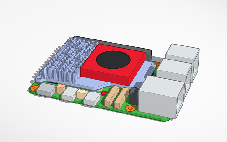 3D design raspberry pi 5 - Tinkercad