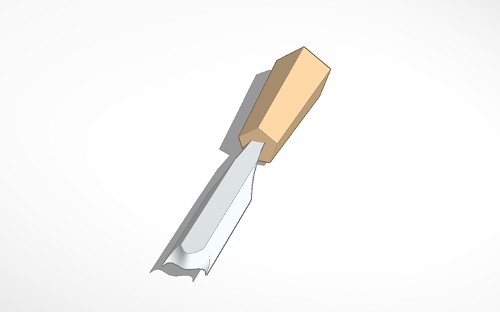 3D design Chisel #Just3Shapes | Tinkercad