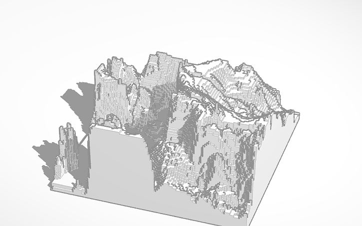 3D design MInecraft Landscape | Tinkercad