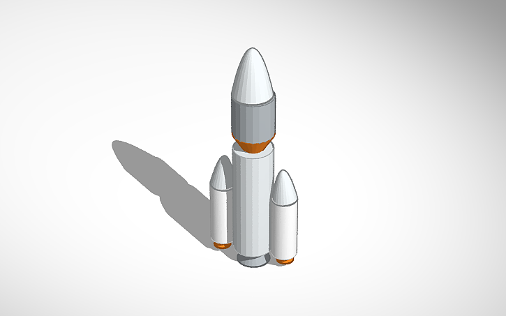 3D design Satellite Launch Vehicle - Tinkercad